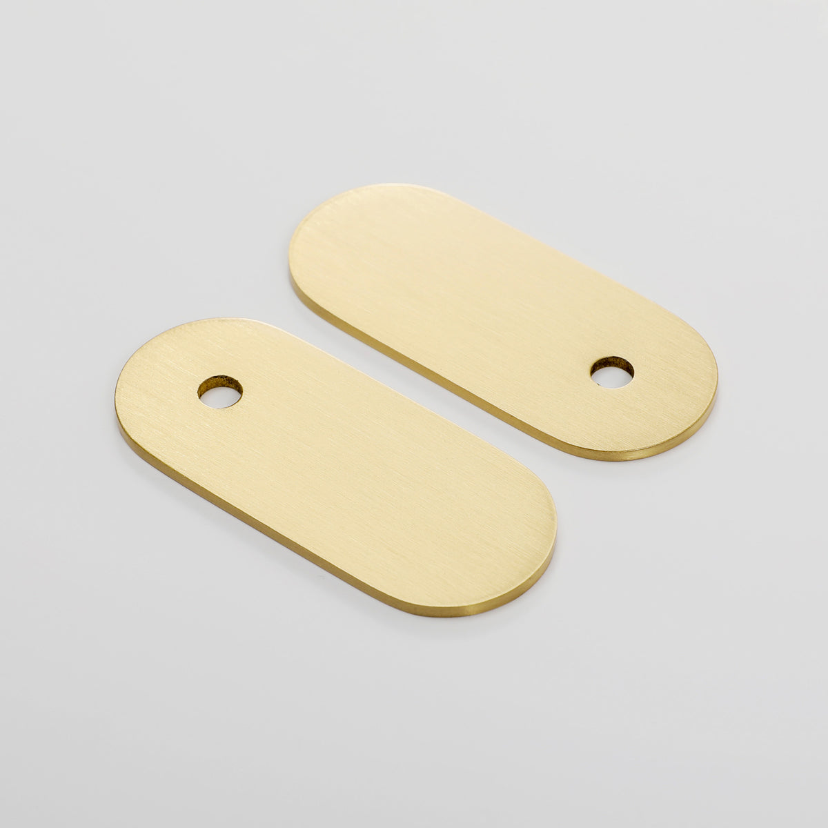 Oval Brass Modern Knob Backplate for Cabinets